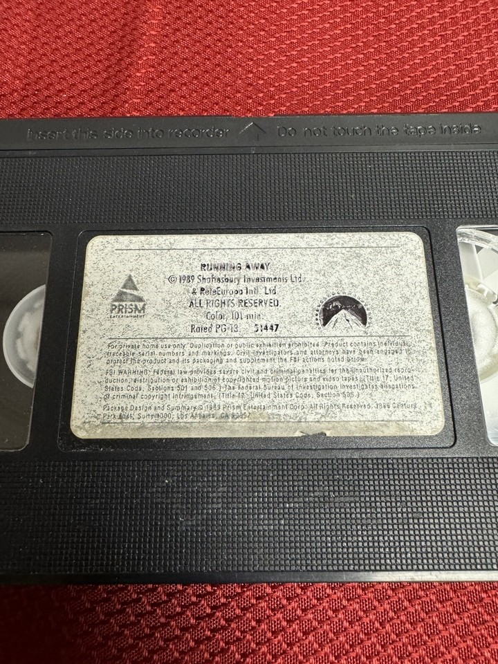 Running Away VHS Tape 1990 Prism Entertainment Sophia Loren Robert Loggia Movie 86625144732 | eBay