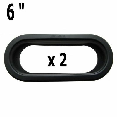 (2) Oval Grommets / Fits Standard 6" Oval LED Brake Stop Turn Tail ...