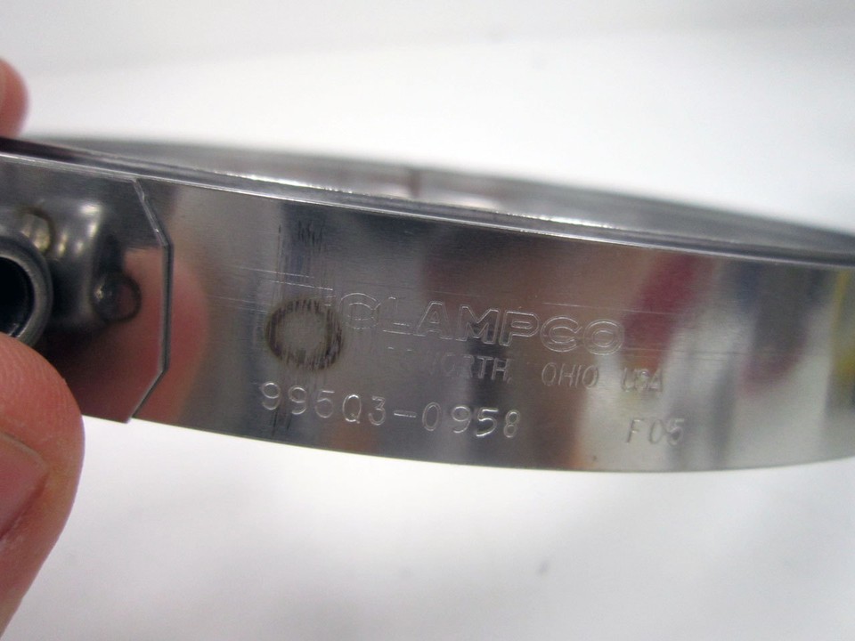 2x CLAMPCO 995Q3-0958 BANDED CLAMP NW200 L800-CFC TUBE SIZE: 8 O.D.: 9 ...