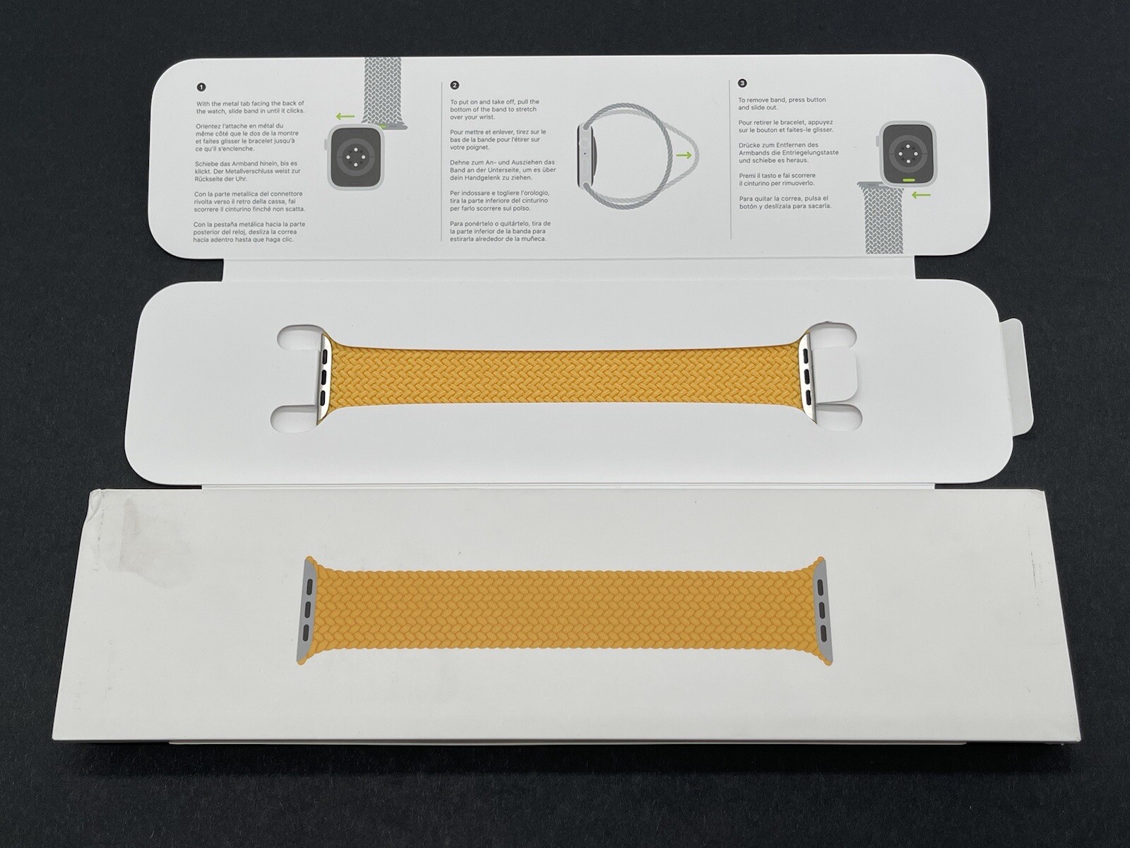 Apple Braided Solo Loop for Watch Series 7 - Maize, Size 9 (45mm) for ...