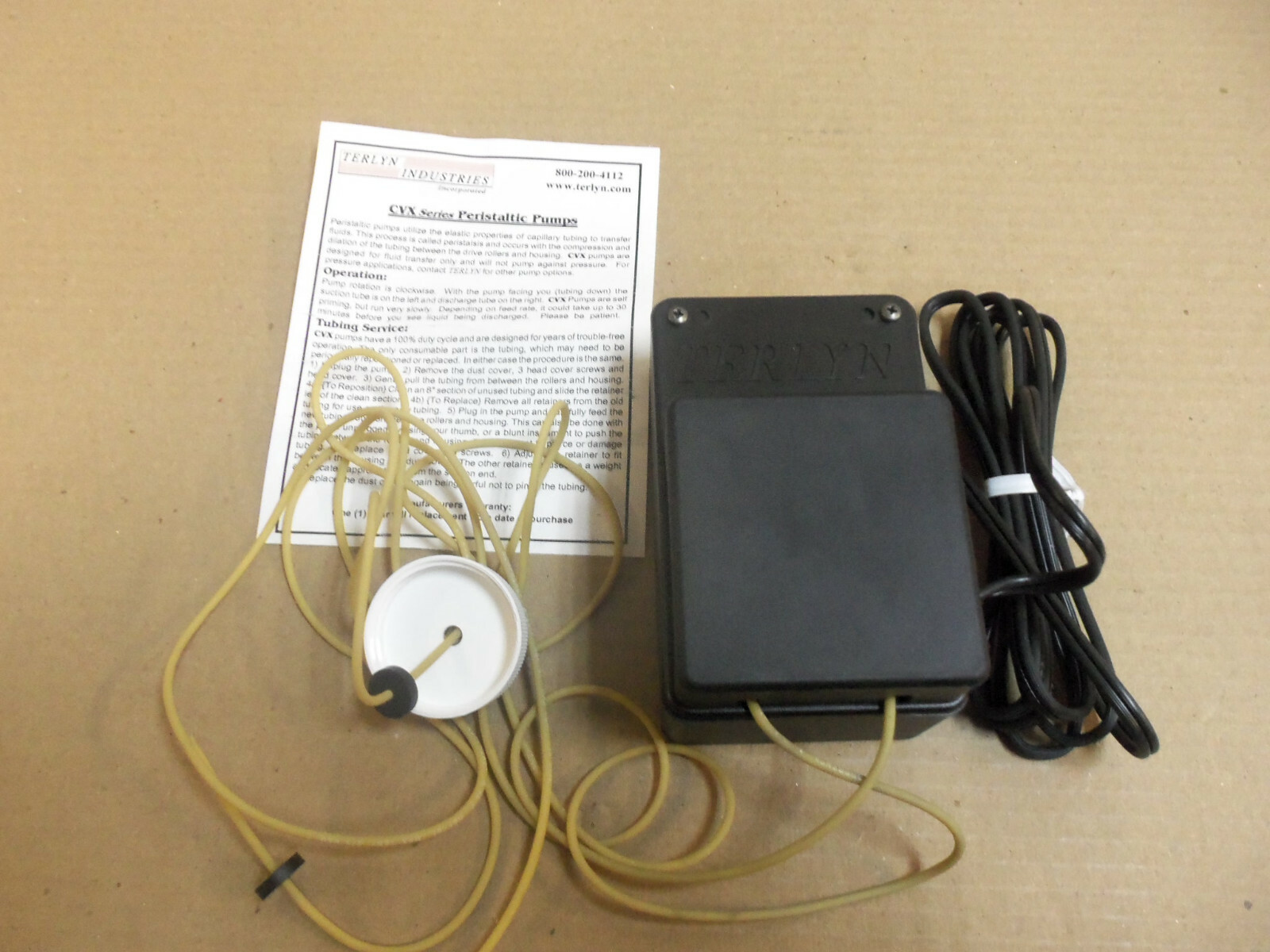 New Terlyn Vapure CVX Series Peristaltic Feed Pump 24 VAC 60 Hz | eBay