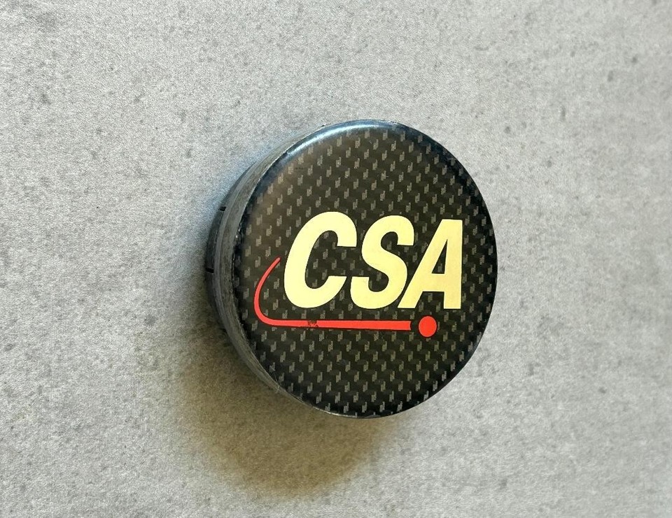 CSA Wheels Black Carbon Fiber Chrome Red Wheel Center Cap Rim 2 3/8 ...