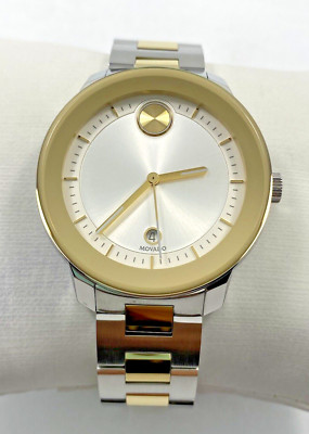Movado Bold Verso SWISS Quartz Two Tone Stainless Steel Ladies Watch ...