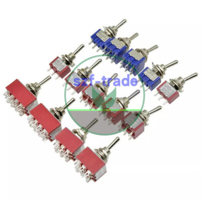 1PC/2PCS Toggle Switch MTS-102/103/202/203 125V Mini 3/6/9/12PIN Toggle ...