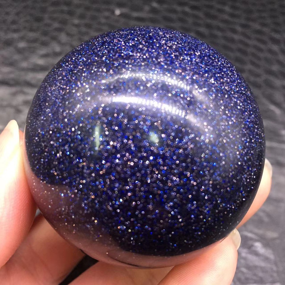 5.5'' Natural Blue Sandstone Sphere Crystal Ball Healing Decorat Reiki ...