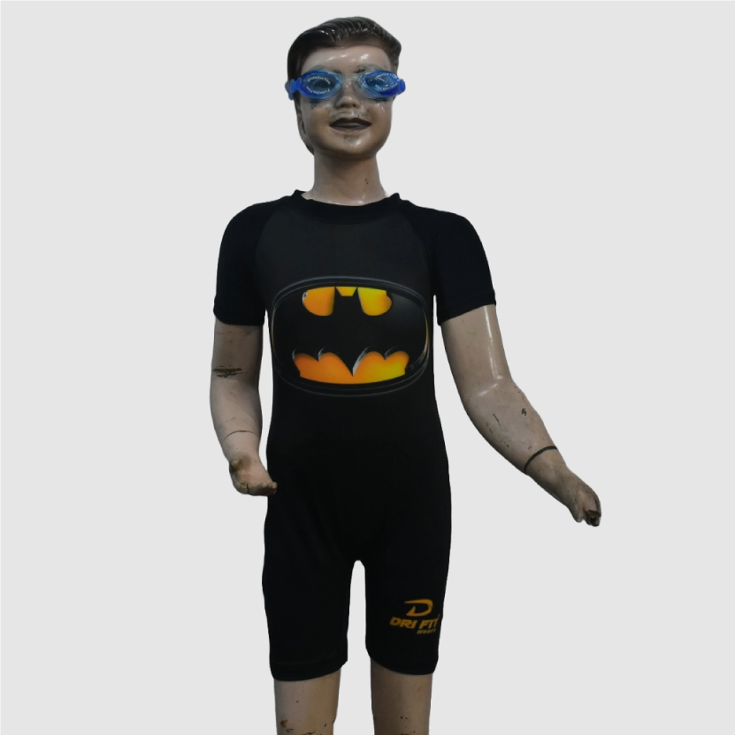 Batman Kids Boys Swimsuit Sublimation Bathing suit One-piece Back-Zip ...
