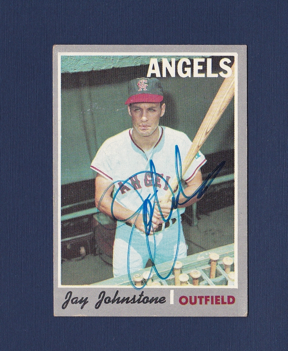 Jay Johnstone signed California Angels 1970 Topps baseball card | eBay