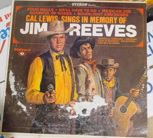 Cal Lewis Sings in Memory of Jim Reeves Vinyl Lp Diplomat 1967 DS 2457 ...
