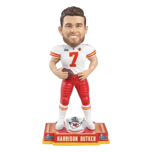 Harrison Butker Kansas City Chiefs Super Bowl LVII Champions Bobblehead ...