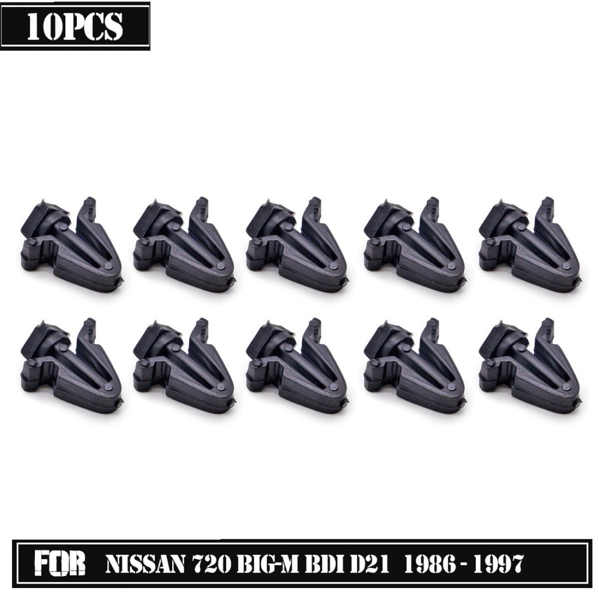 10x Clips Lock Grille Fit Datsun Nissan 720 D21 Hardbody 1980-1997 ...