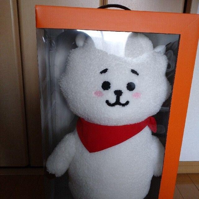 BTS BT21 RJ JIN Standing Plush Doll Jumbo Size BIG Linefriends Official ...