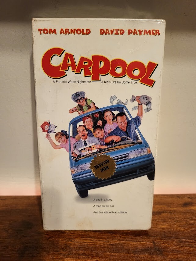 *SEMI-SEALED* Carpool (VHS, 1996) Tom Arnold, 90s Comedy 85391420330| eBay
