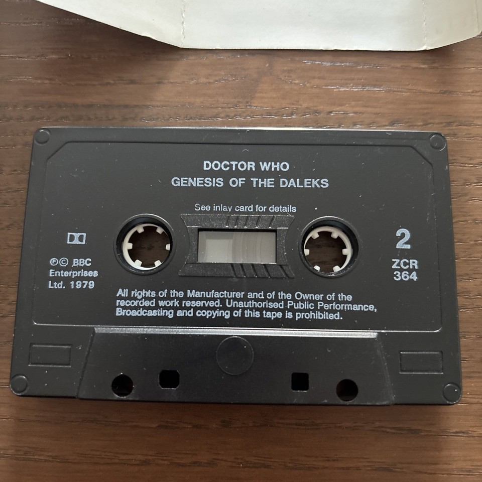 Doctor Who: Genesis of the Daleks Cassette Highly Collectable | eBay UK