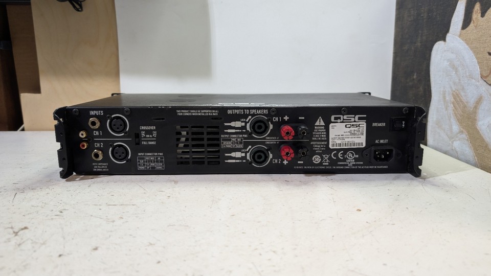 QSC GX3 300W 2-Channel Power Amplifier Amp Rack Mountable READ ...