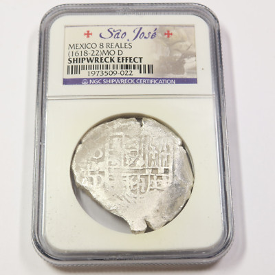 1618-22 MO D NGC - SAO JOSE SHIPWRECK - MEXICO - Silver Eight Reales 8R ...