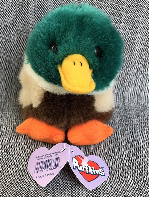 SWIBCO Puffkins Dillard The Duck Plush 5" With Tags Style # 6699 1994 ...