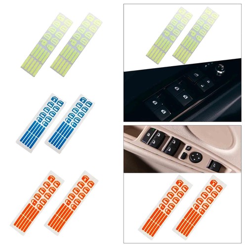 2x Car Control Switch Luminous Stickers Universal Car Night Glowing ...