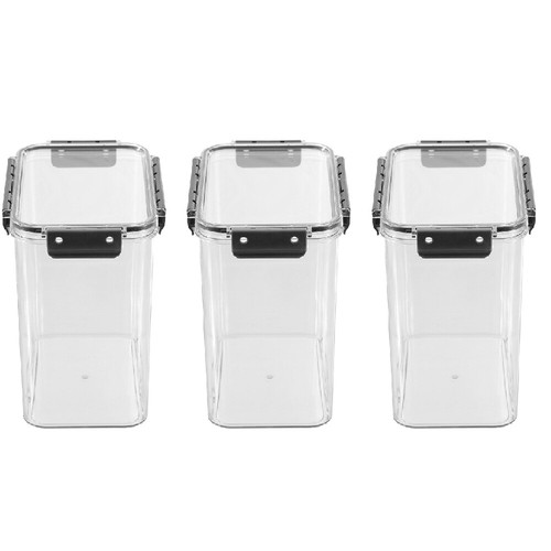 3x Boxsweden Crystal Clear 4L/21cm Pantry Storage Home Food Organiser ...
