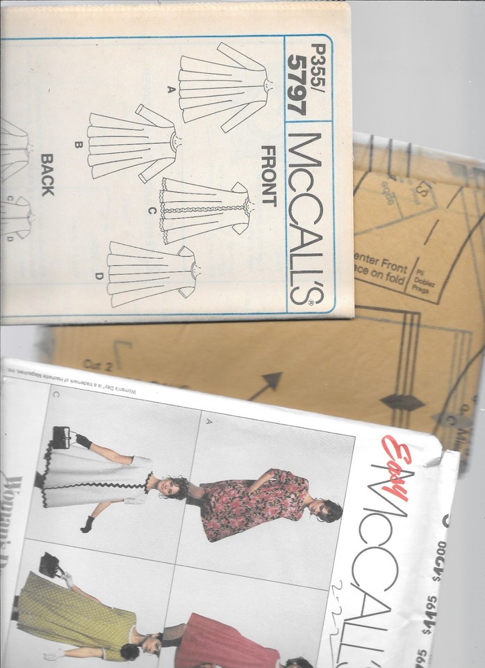 EASY Women's Dress Sew Pattern 10 12 14 Trapeze Flare Mini Pockets ...