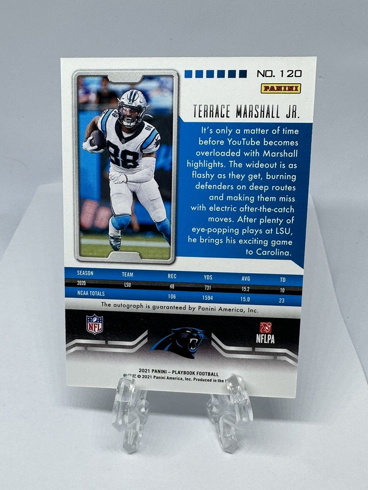 2021 Playbook Terrace Marshall Jr Autograph 18/75 | eBay