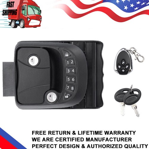 RV Keyless Entry Door Lock Latch Handle Deadbolt Keypad Fob For Trailer ...