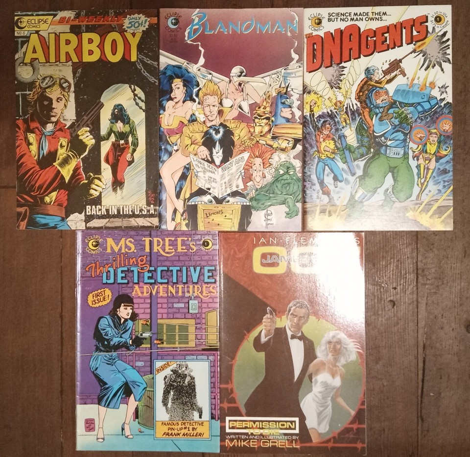 Eclipse Comics Lot Airboy Ms. Tree DNAgents James Bond Blandman | eBay