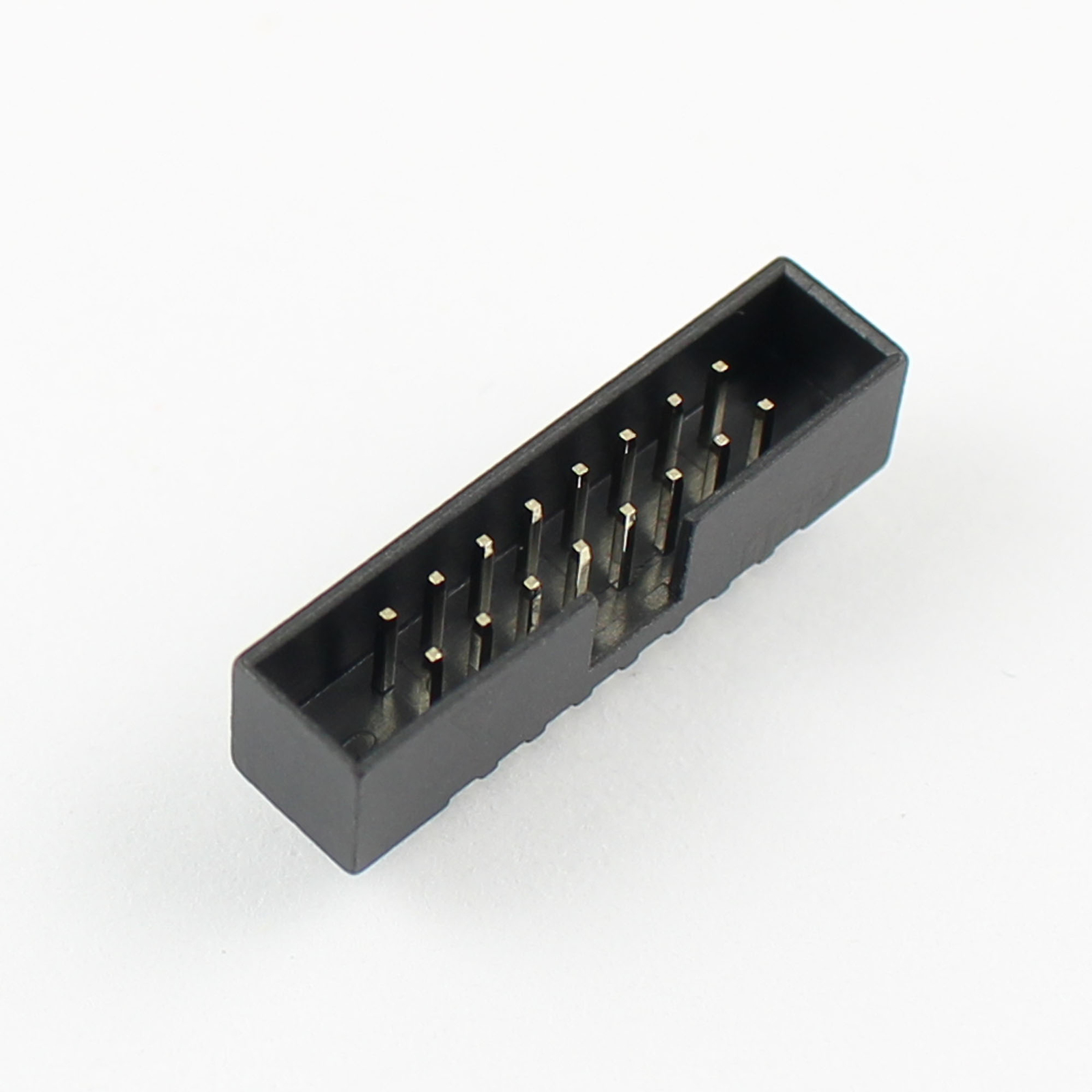 50Pcs 2mm 2x8 Pin 16 Pin Straight Male Shrouded PCB Box header IDC ...