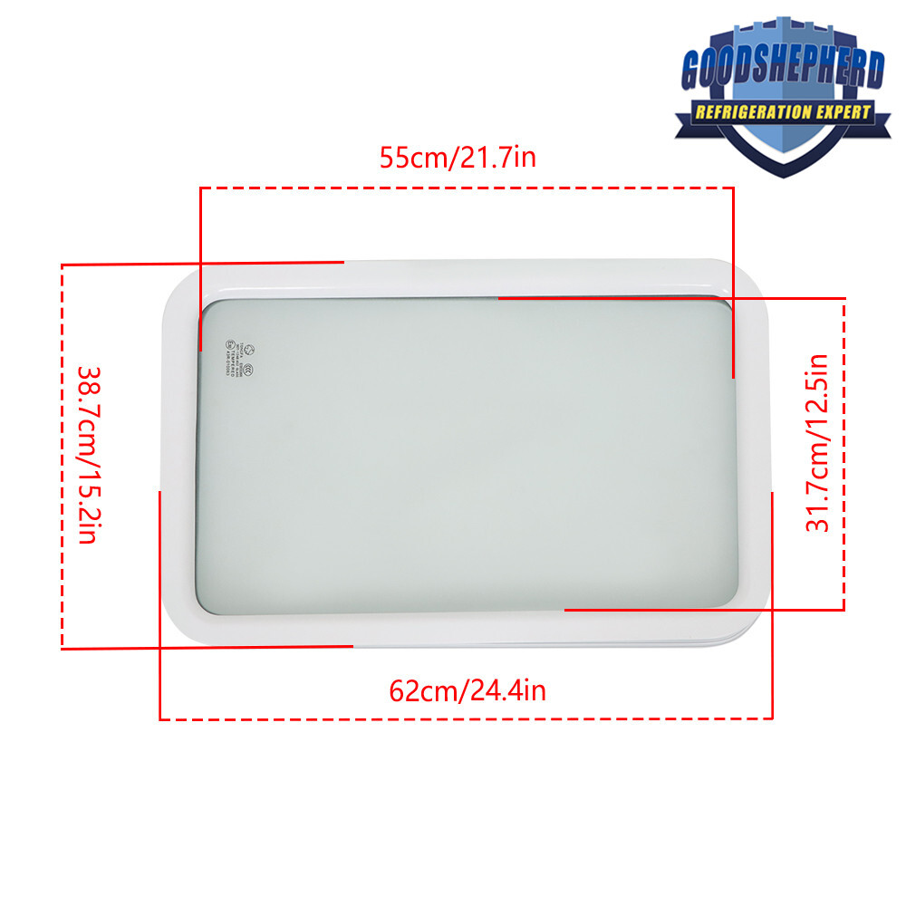 RV Trailer Camper Entry Entrance Door Window 12"×21" w/ Obscure or ...