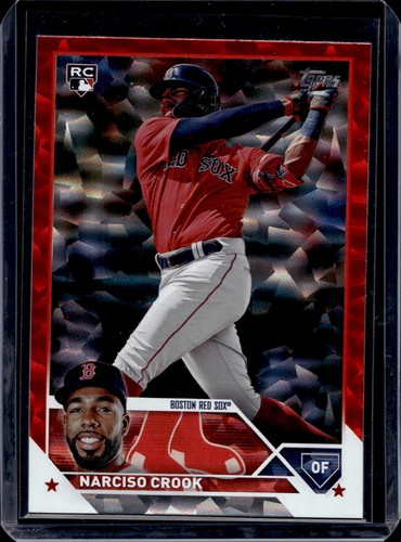 2023 Topps Update #US186 Narciso Crook Red Foil #/199 Rookie Red Sox RC ...