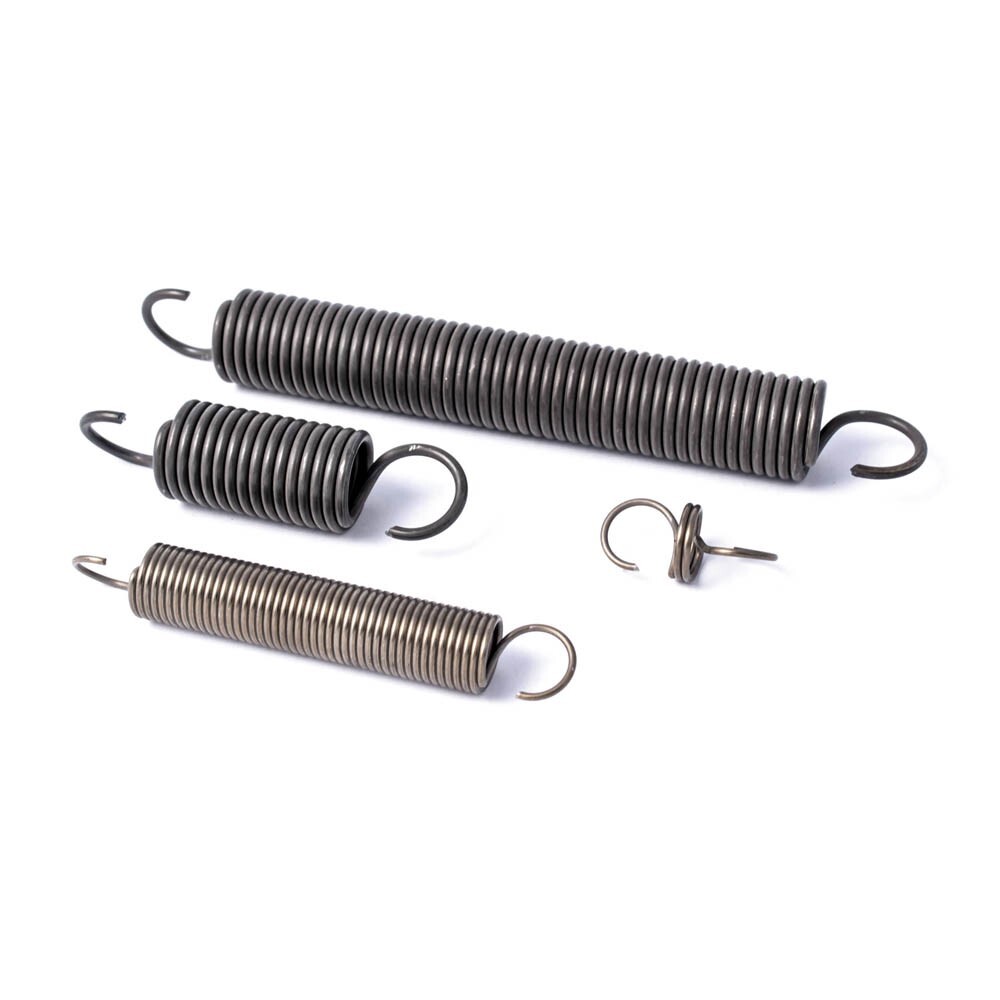 5x Zugfeder mit Haken 40 80 100 120 200mm Öse Stahlfeder Zugfedern ...