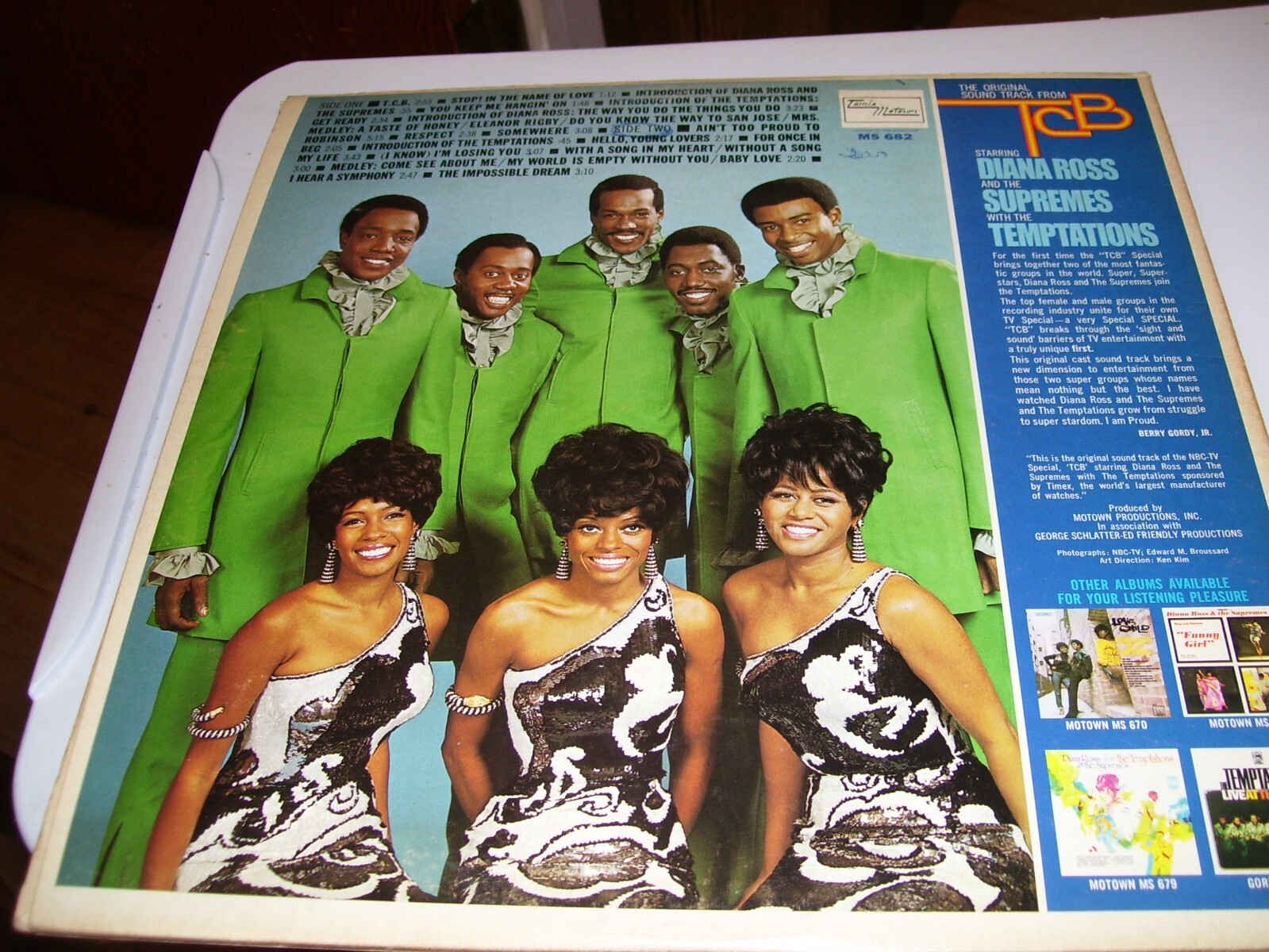 TCB SOUND TRACK-DIANA ROSS-SUPREMES-TEMPTATIONS-LP-NM-PICTURE GATEFOLD ...