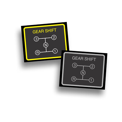 2X Transmission Shift Pattern Decal fits Wheel Horse 3 speed Garden ...