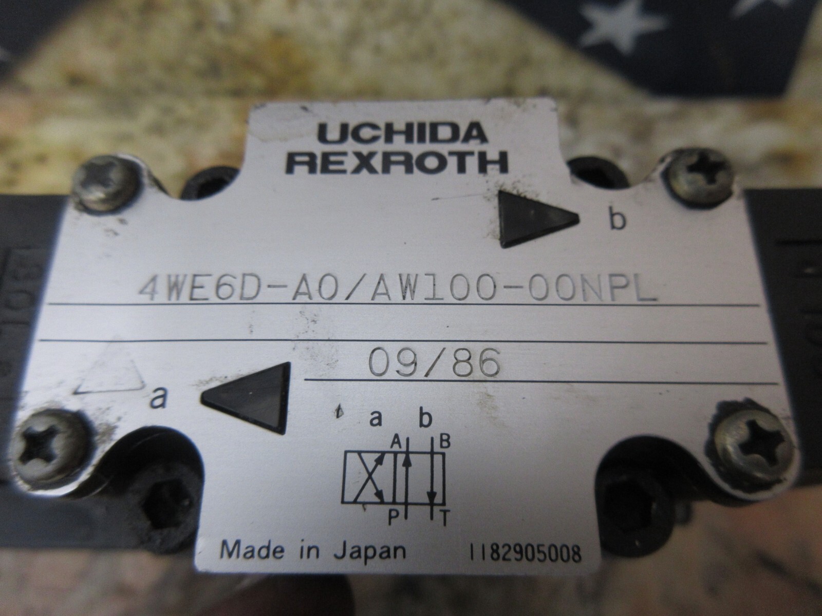 UCHIDA REXROTH VALVE 4WE6D-A0/AW100-00NPL 09/86 AC100V EACH 1 | eBay