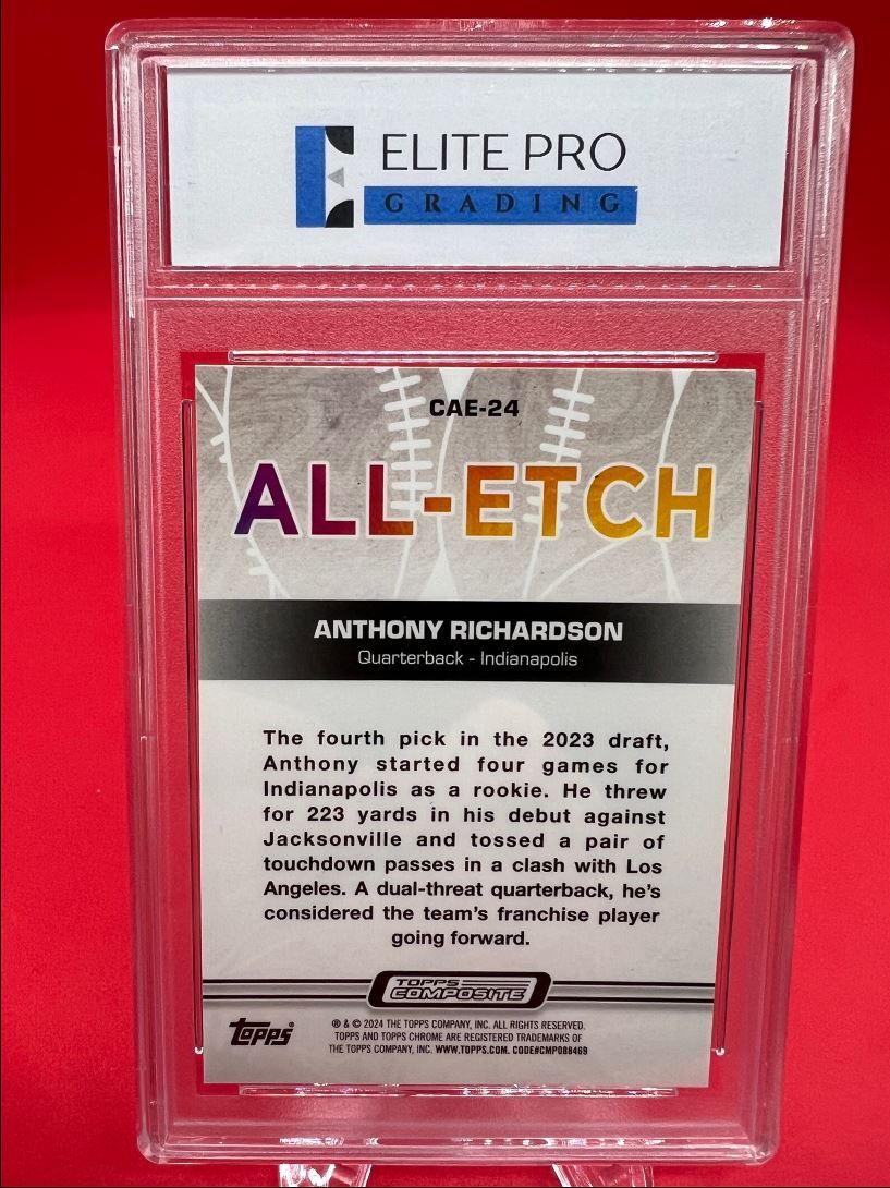 2023 Topps Composite - Chrome All-Etch Anthony Richardson #CAE-24 (RC) for sale online | eBay
