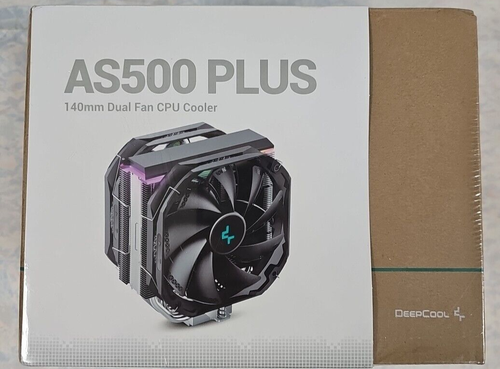 DeepCool AS500 PLUS Black CPU Cooler, Two 140m Fans, Universal RAM ...