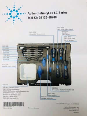 Agilent LC Series Tool Kit G7120-68708 | eBay