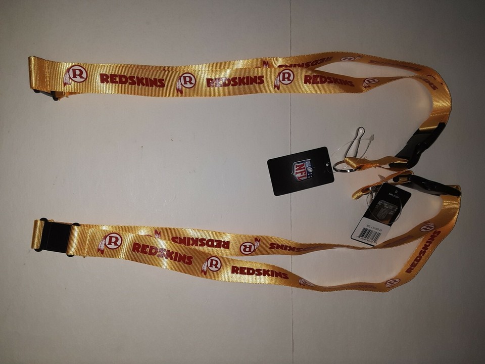 Washington Redskins NFL Yellow Safety Breakaway Keychain Lanyard ( set ...