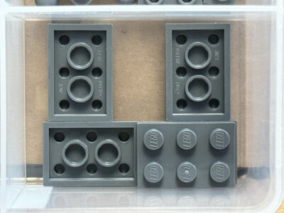 LEGO Parts - Dark Bluish Gray Plate 2 x 3 - No 3021 - QTY 5 | eBay