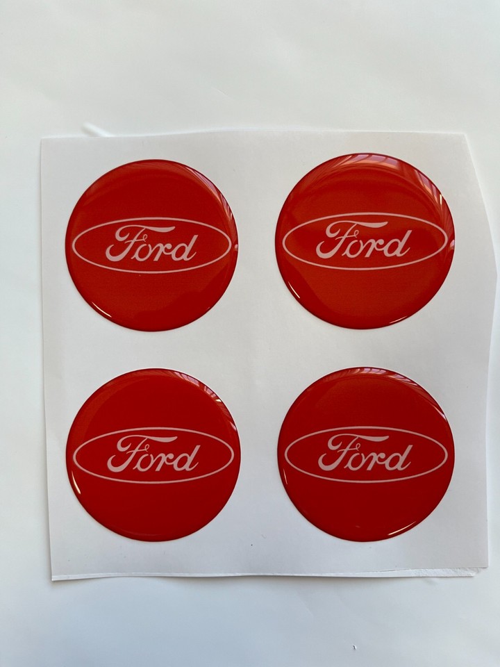 4x Ford Decals Center Wheel Cap Self-Adhesive Emblems Rims Logo ...