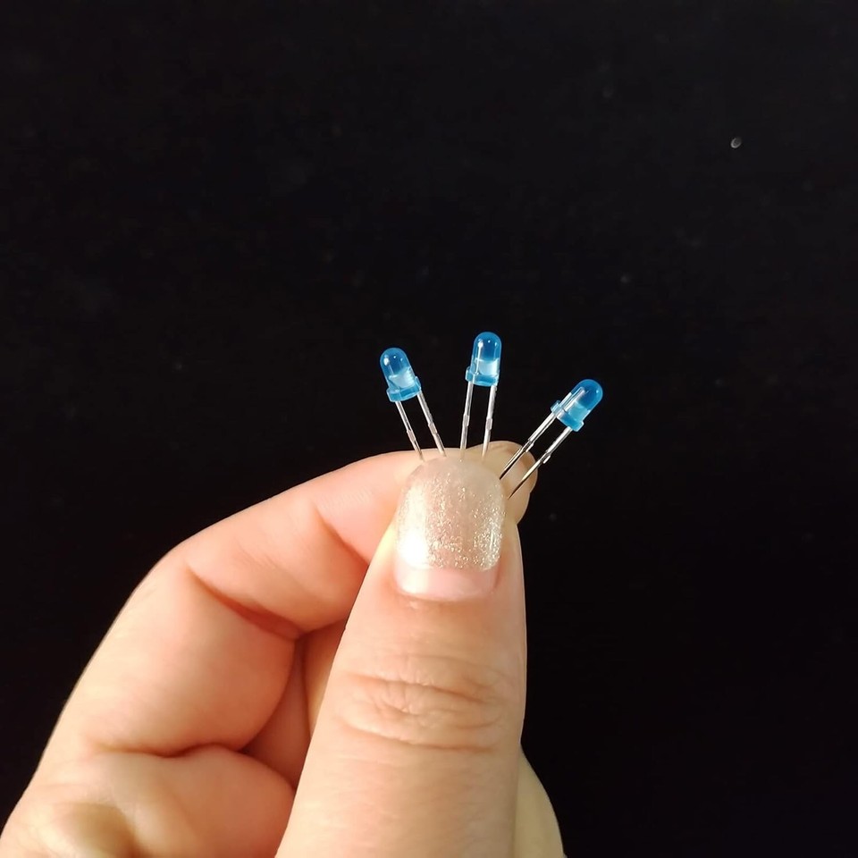3mm Blue Led Emitting Assorted Round Diode Light Assorted Color 3V 20 ...