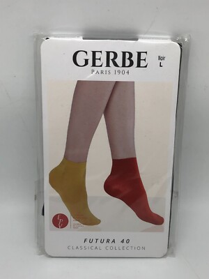 Women's Socks GERBE Futura 40 Size L Color Black New !!! | eBay