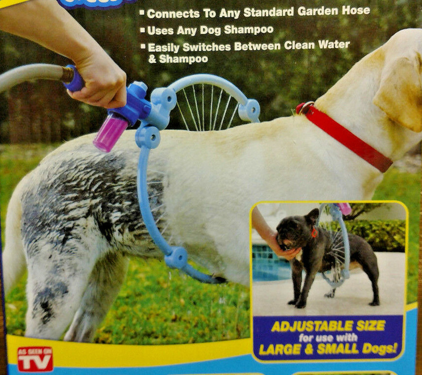 Woof Washer 360 Perfect Pet Dog Washing Station Adjustable Bathing Ring ...