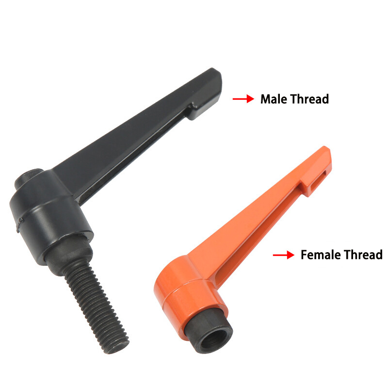 M5 M6 Black Clamping Knob Lever Adjustable Machinery Handle Locking ...
