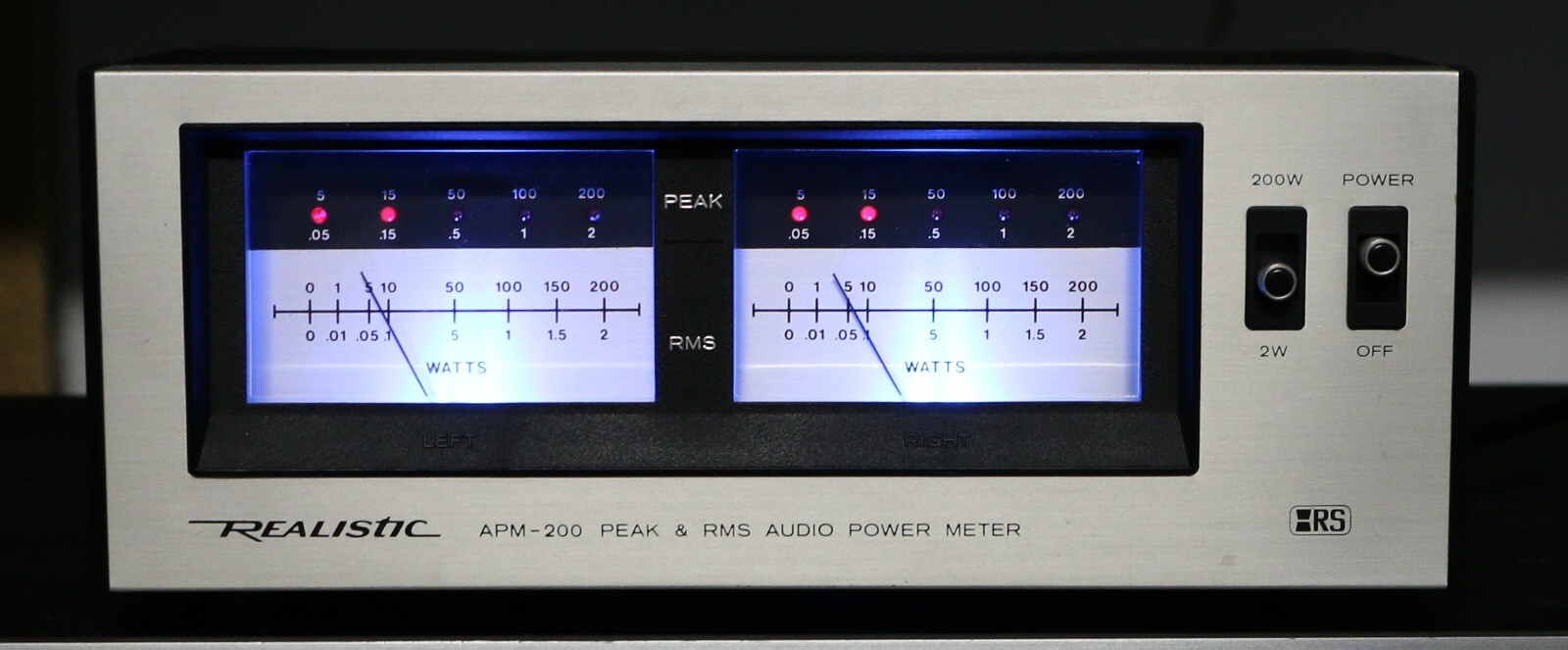 Realistic Apm-200 Peak & RMS Audio Power Meter for sale online | eBay