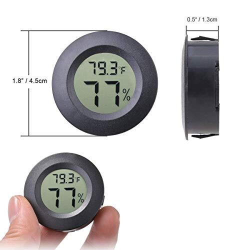 4-pack Mini Hygrometer Thermometer Fahrenheit or Celsius Meter Digital ...