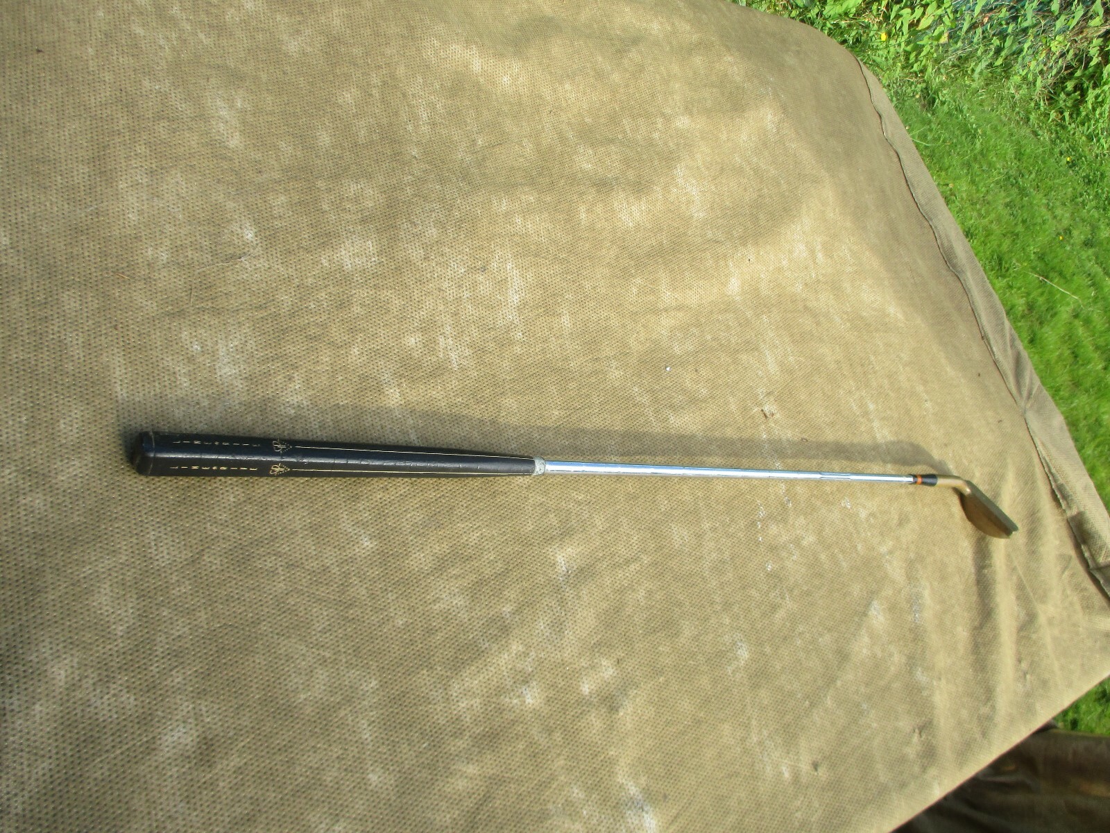 VINTAGE RITE LINE BRASS PUTTER MODEL GO-FER STEEL SHAFT 34" | eBay