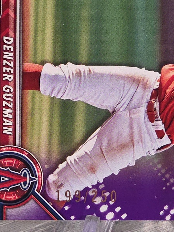Denzer Guzman 2022 Bowman Draft Purple Paper /250 #BD-20 Los Angeles ...