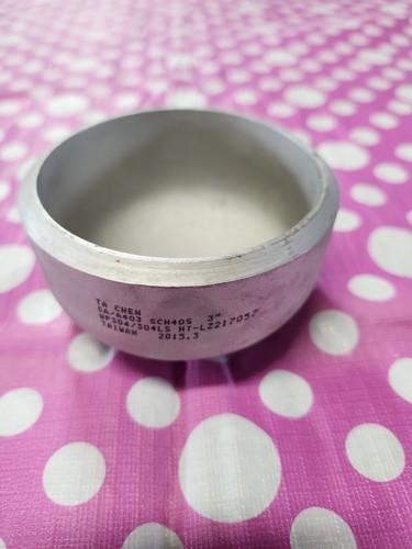 3" Butt Weld 304L SS Cap Sch 40 Stainless Steel MAKE A GREAT ASHTRAY ...