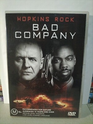 Bad Company (DVD 2002) Anthony Hopkins Chris Rock Region 4 (MINT ...