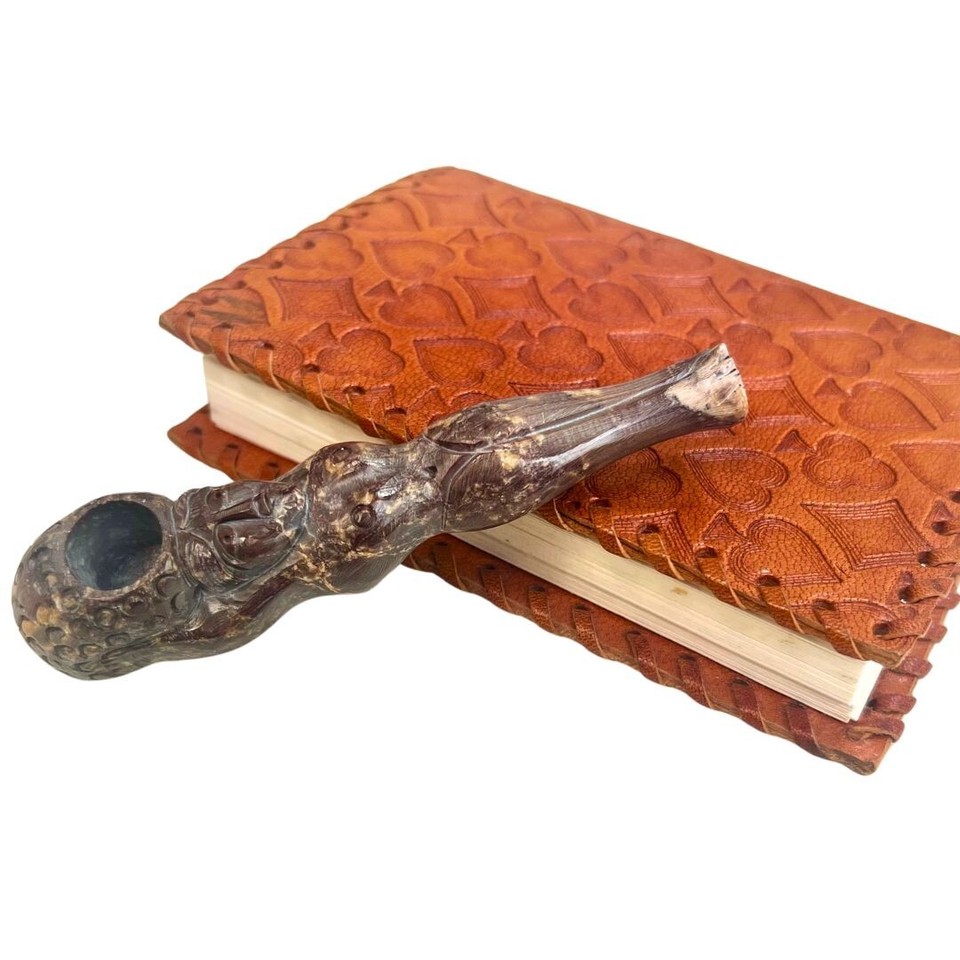 5' Mermaid Natural Stone Marble wand smoking pipe includes screen ...